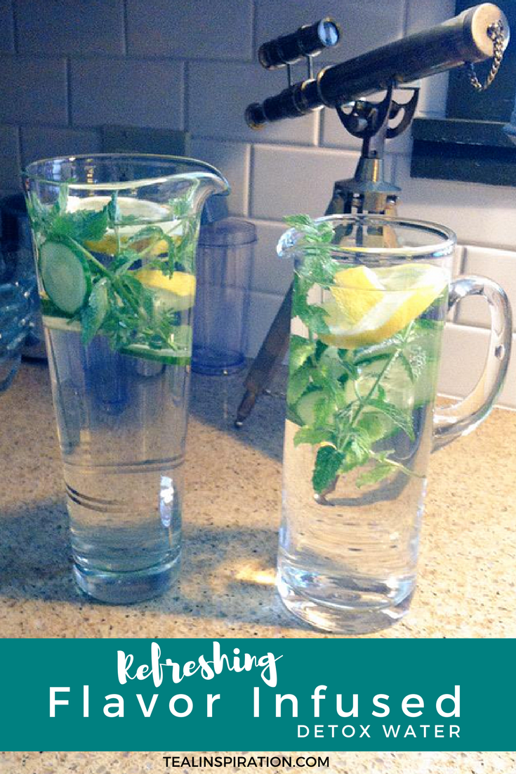 flavor infused detox water – Teal Inspiration