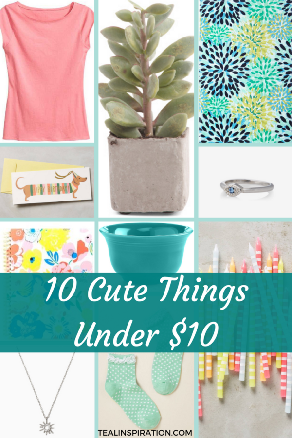 10 Cute Things Under $10 – Volume 8 – Teal Inspiration