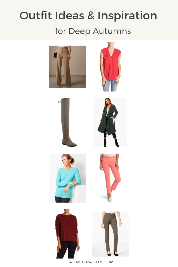 Color Combinations for Deep Autumns – Teal Inspiration